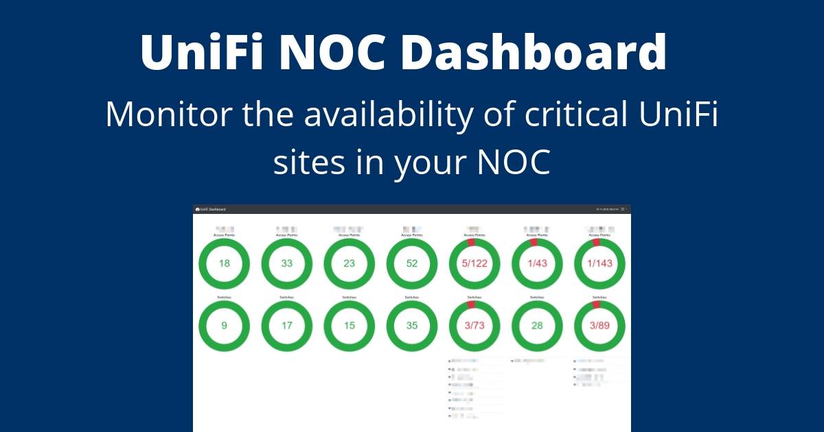 UniFi NOC Dashboard ‹ Art of WiFi UniFi NOC Dashboard ‹ Art of WiFi